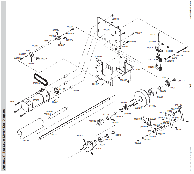 Cover Pools Autosave Spa Cover Motor End Diagram – Premier Pool & Spa