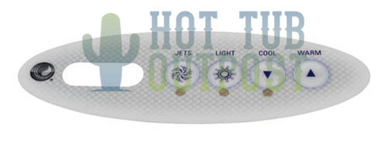 Nordic Spas Overlay, Balboa, 4 Button, Small – Premier Pool & Spa