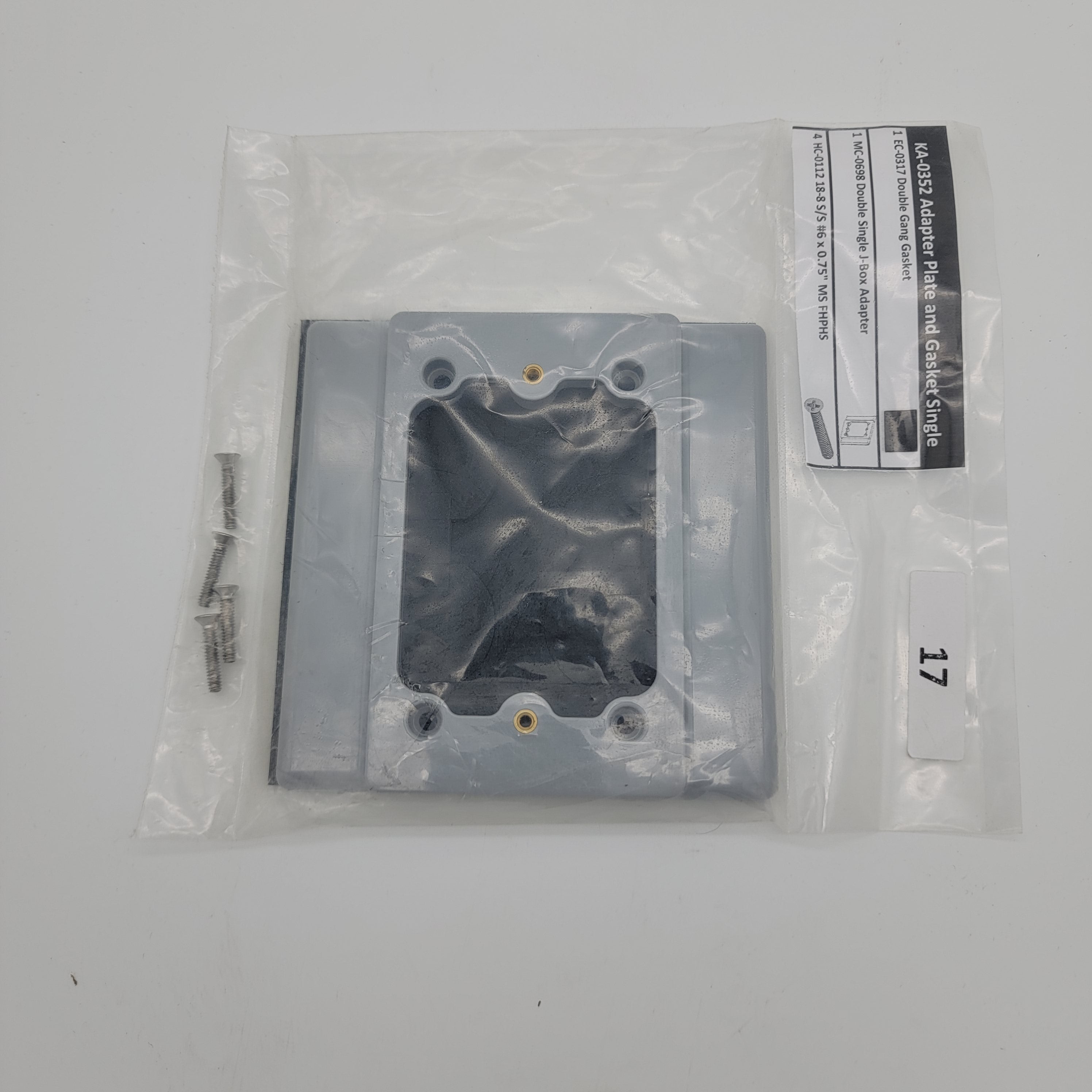 APC KA0352 Adapter Plate And Gasket Single Gang To Double Gang ...