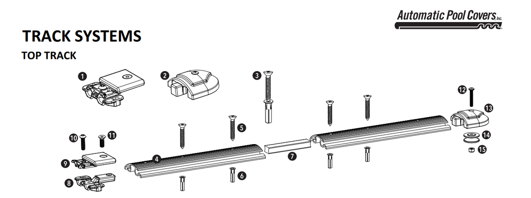 APC Track Systems Top Track Diagram – Premier Pool & Spa