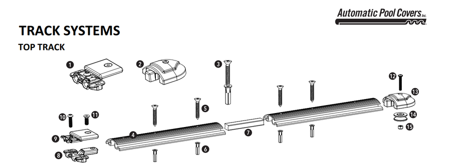 APC Track Systems Top Track Diagram – Premier Pool & Spa