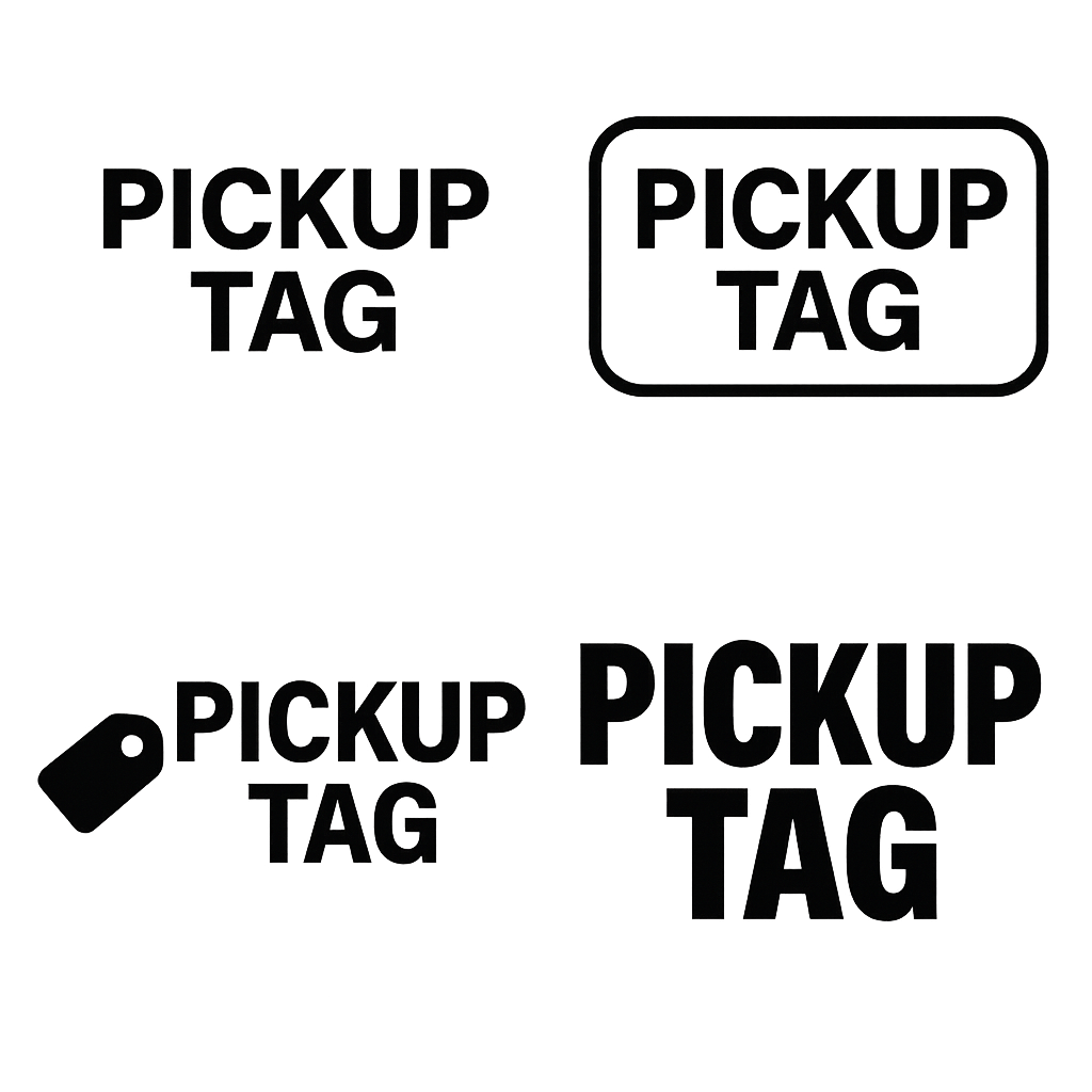 PICKUP TAG – Premier Pool & Spa