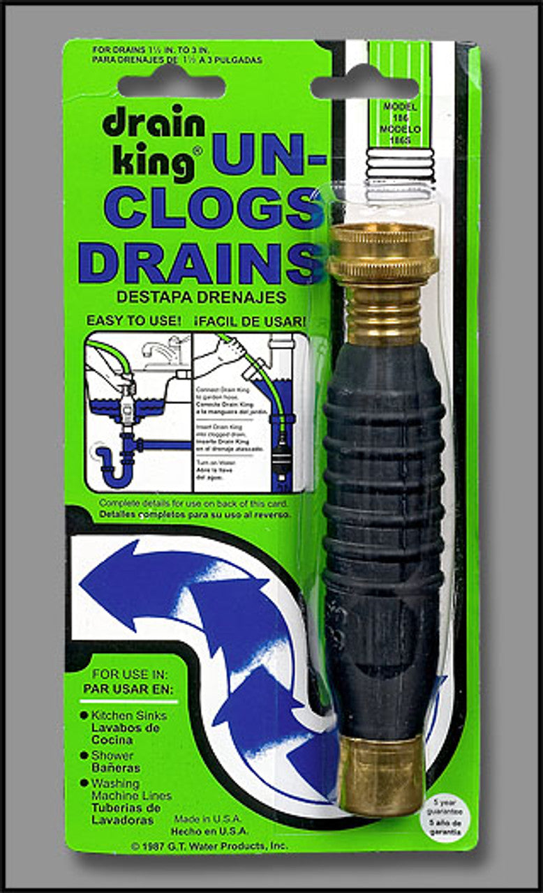 Aladdin Drain King (model 186w) 1 1/2'' to 3'' pipe - Used for Priming ...