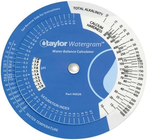 Taylor Water Balance Calculator, Watergram (Circular) – Premier Pool & Spa